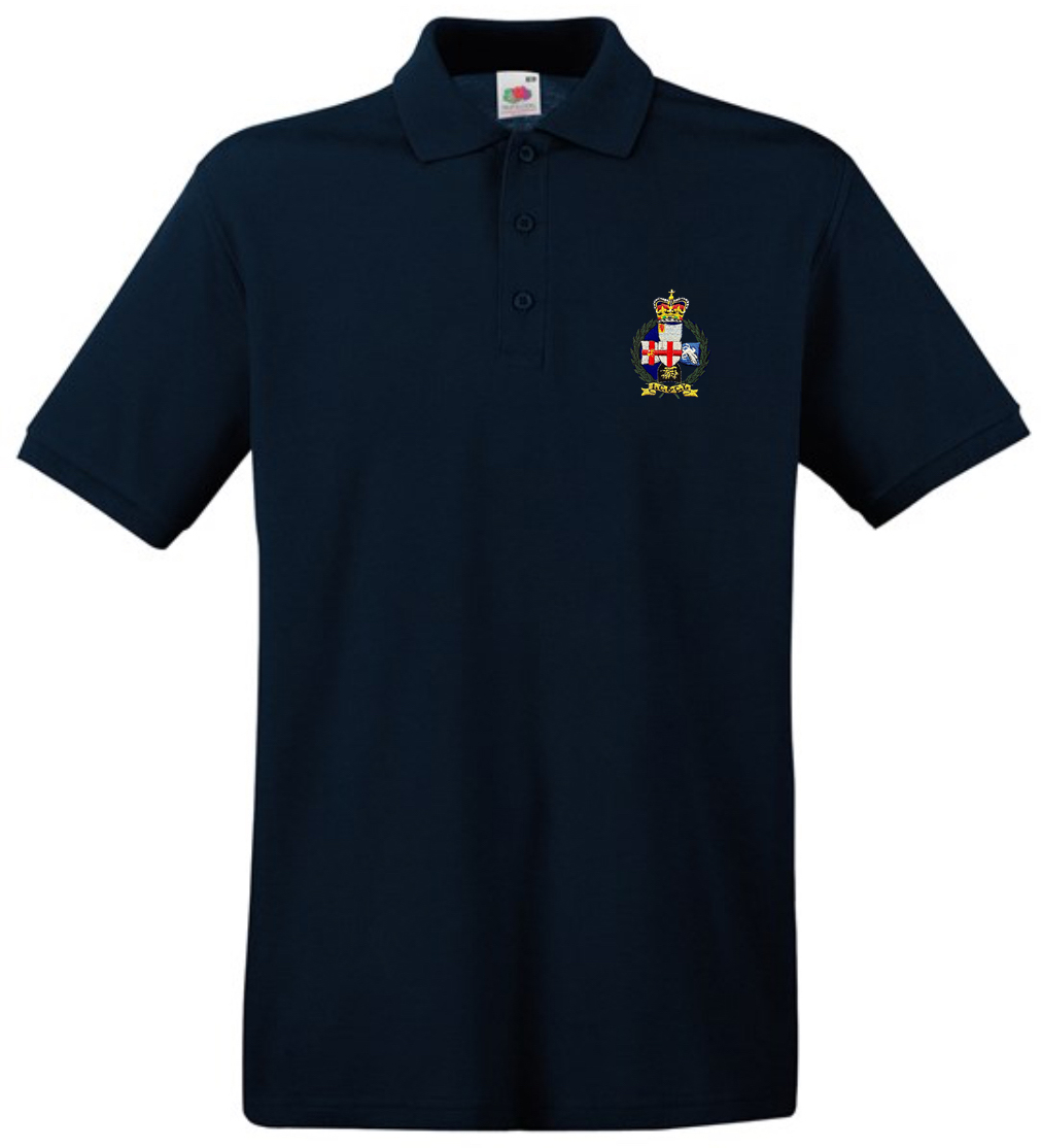 ICCY - Navy Blue Polo Shirt with Logo - The Dropped Stitch